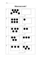 Number bonds - Making 4, 5, 6, 7 & 8 - differentiated - 11 worksheets ...