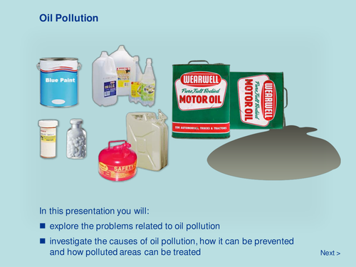 Earth Systems - Oil Pollution | Teaching Resources