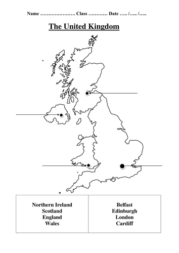 United Kingdom map labelling - differentiated by spursfan1983 ...