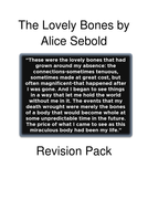 The Lovely Bones Revision Resource by KeriLO | Teaching Resources
