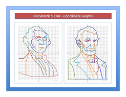 Presidents' Day - Coordinate Graphs | Teaching Resources