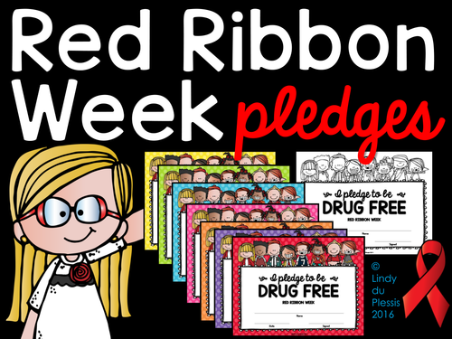 Red Ribbon Week Pledges | Teaching Resources