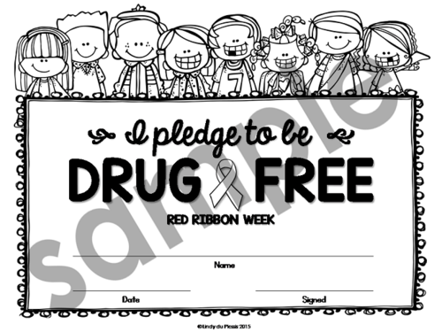 Red Ribbon Week Pledges | Teaching Resources