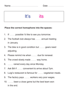 Homophones - Its or it's | Teaching Resources
