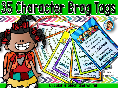 Brag tags - Character Education | Teaching Resources