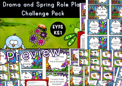 Drama and Role Play Challenge Pack (Spring and Summer Themed for EYFS ...