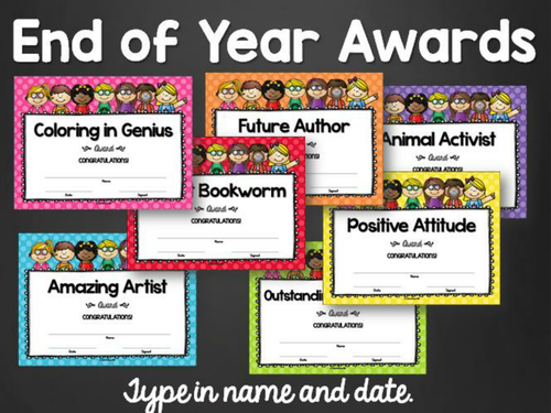 Awards (editable) | Teaching Resources