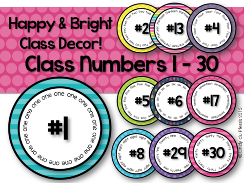 Classroom Numbers | Teaching Resources