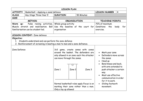 24 x Lesson Plans for Basketball - Yr 7,8 and 9 | Teaching Resources