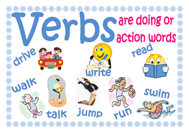 Verbs definition poster | Teaching Resources