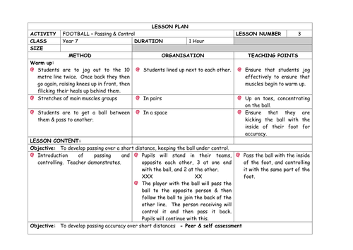 Year 7 FOOTBALL FUNDAMENTALS - 12 Week Unit of Work | Teaching Resources