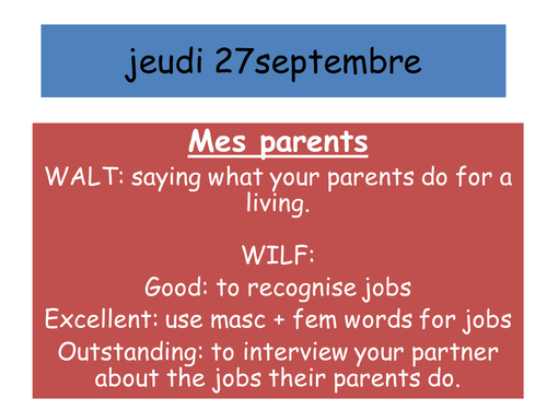FRENCH GCSE PERSONAL INFO | Teaching Resources