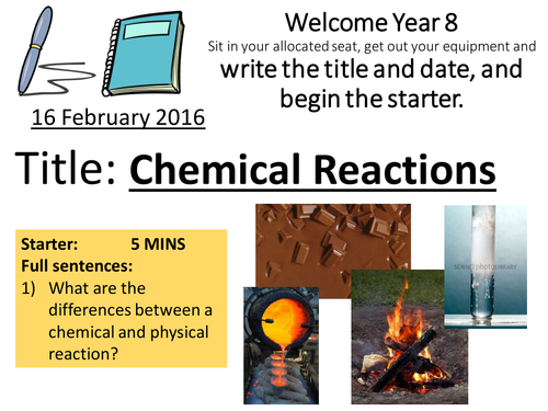 KS3 Chemical Reactions Whole Topic | Teaching Resources