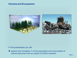 Earth Systems - Humans and Ecosystems | Teaching Resources