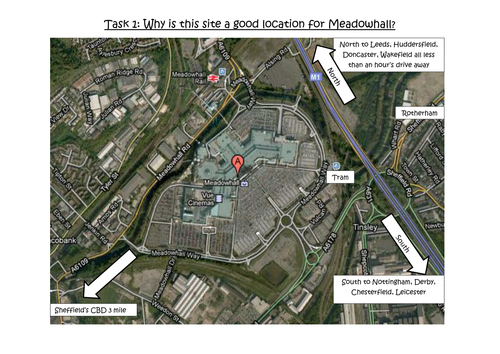 Out of town shopping centres - Meadowhall | Teaching Resources