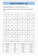 -ey words | Teaching Resources