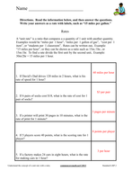 Unit Rates and Ratios - 6.RP.2 | Teaching Resources