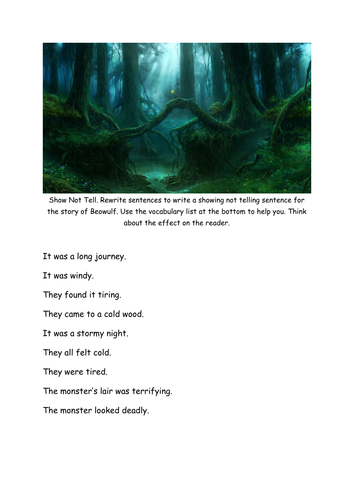 Beowulf story writing lesson plans for year 5/6 | Teaching Resources