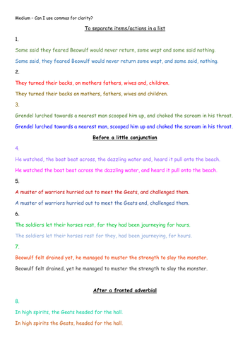 Beowulf story writing lesson plans for year 5/6 | Teaching Resources