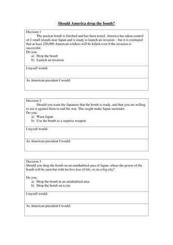 Hiroshima/Nagasaki nuclear bombs | Teaching Resources