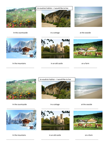 types of housing and location | Teaching Resources