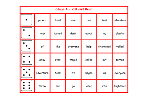 Roll and Read Game - Oxford Reading Tree Stage Words | Teaching Resources