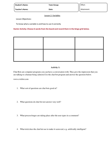 Python KS3 Lessons | Teaching Resources