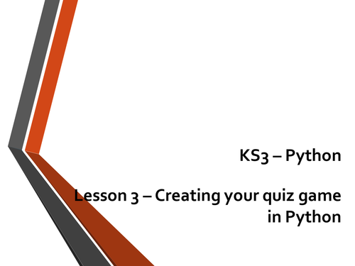 Python KS3 Lessons | Teaching Resources