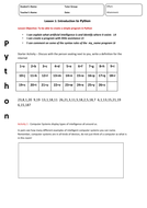 Python KS3 Lessons | Teaching Resources