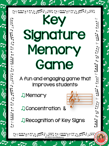 Key Signature Memory Game | Teaching Resources