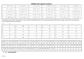 Number: BIDMAS coded message. | Teaching Resources
