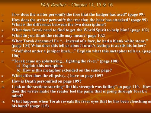 "Wolf Brother" by Michelle Paver | Teaching Resources