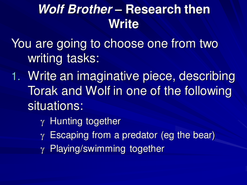 "Wolf Brother" by Michelle Paver | Teaching Resources