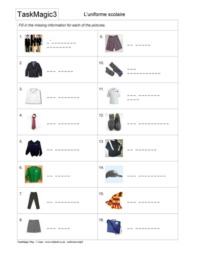 L'uniforme scolaire/school uniform et la culture francaise a l'ecole ...