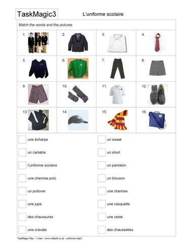 L'uniforme scolaire/school uniform et la culture francaise a l'ecole ...