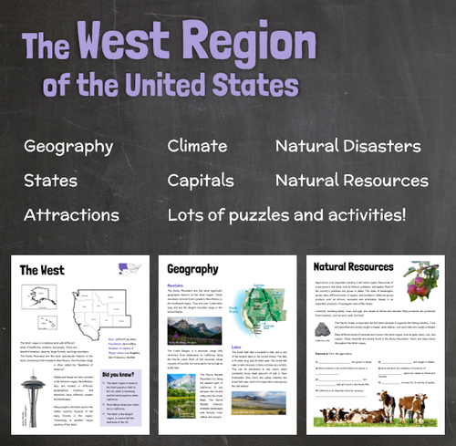 Regions of the United States: The West Region | Teaching Resources