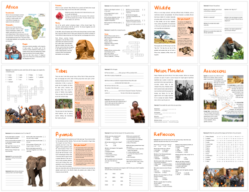 Africa (Fun stuff for elementary grades) | Teaching Resources
