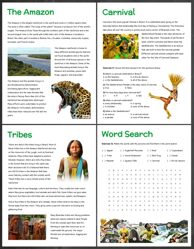 Brazil (country study for elementary grades) | Teaching Resources