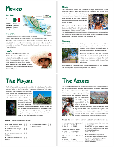 Mexico (country study for elementary grades) | Teaching Resources