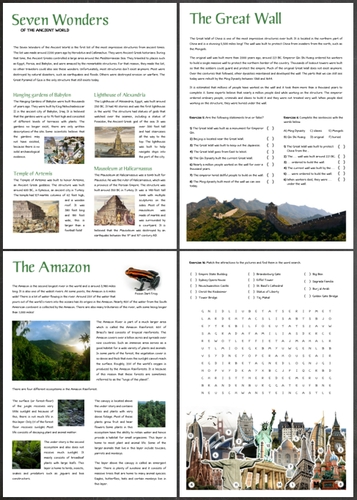 Wonders of the World | Teaching Resources