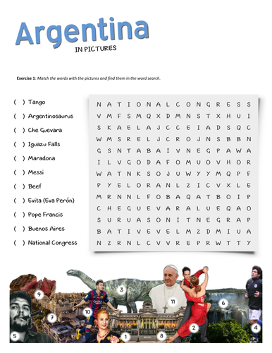 Argentina (country study) by Thematic Worksheets - UK Teaching ...