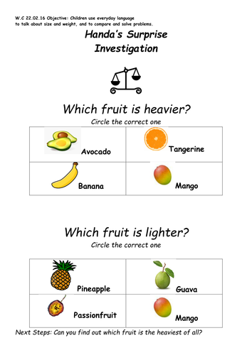 Planning Reception- Handa's Surprise by hutch84 - Teaching Resources - TES