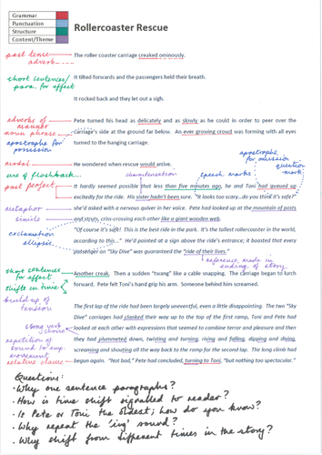 Narrative Writing: Rollercoaster Rescue | Teaching Resources