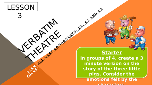 Verbatim Theatre Year 8 or 9 Drama | Teaching Resources