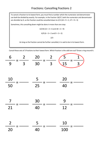 15 KS2 Fractions Worksheets by smithy123 - Teaching Resources - TES