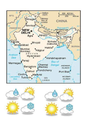 India - Geography activities | Teaching Resources
