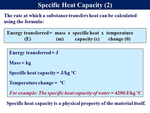 Phy_3.2 3.3 Temperature, Specific Heat Capacity, Specific Latent Heat ...