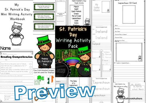 St. Patrick's Day Writing Activity Pack for KS1 | Teaching Resources