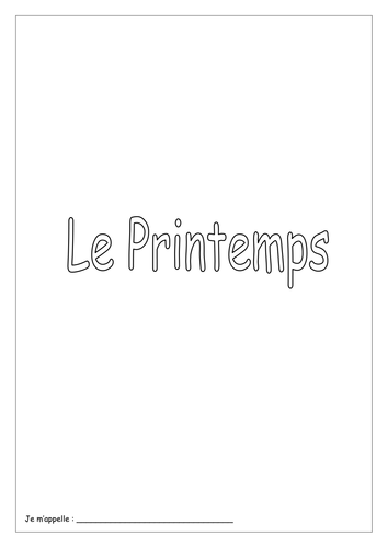 FRENCH - SPRING - LE PRINTEMPS | Teaching Resources