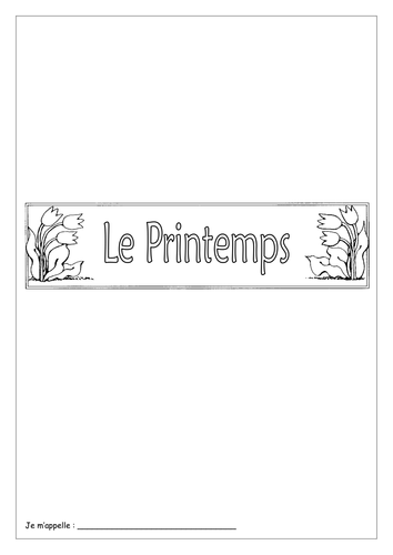 FRENCH - SPRING - LE PRINTEMPS | Teaching Resources